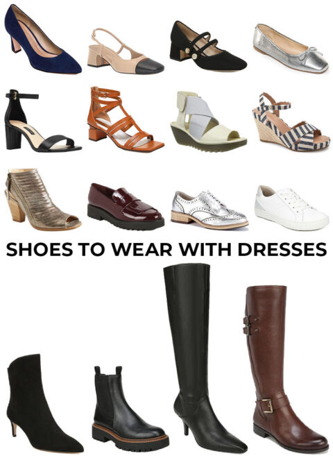 shoes to wear with dresses - best shoes with dresses | 40+style