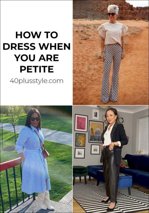 how to dress when you are short or petite - 40+style