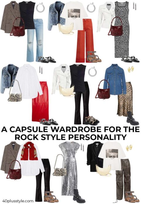 Rock style - style guide and capsule wardrobe for the ROCK style