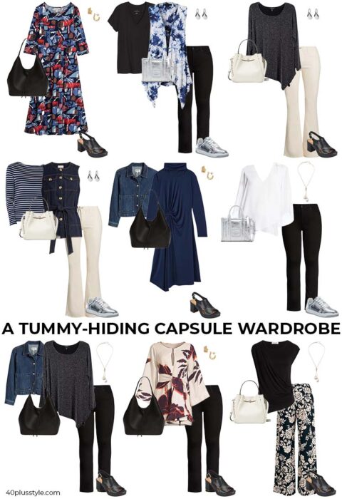 How to hide your belly with fabulous clothes - 40+style