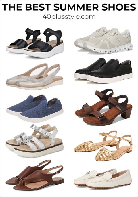 Stylish summer shoes that are comfortable too | 40+style