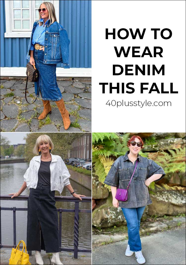 How to wear denim for fall 2025 | 40+style