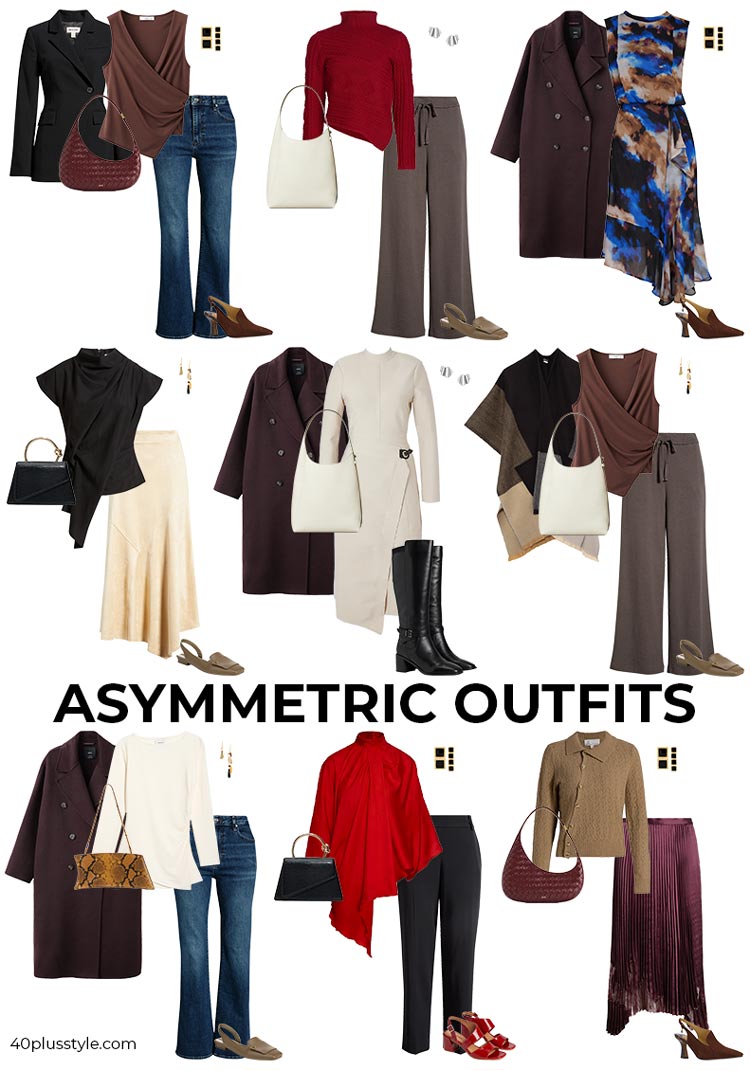Off-centre & on-point: wearing asymmetry in cooler weather - 40+ Style