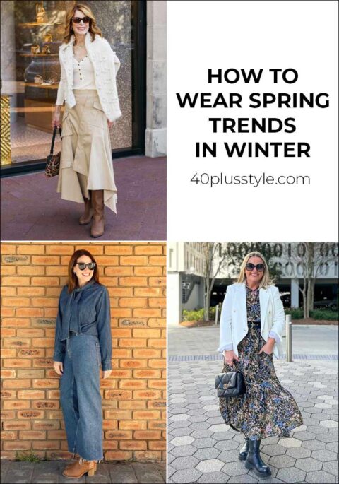 Transitional style and how to wear spring trends in winter
